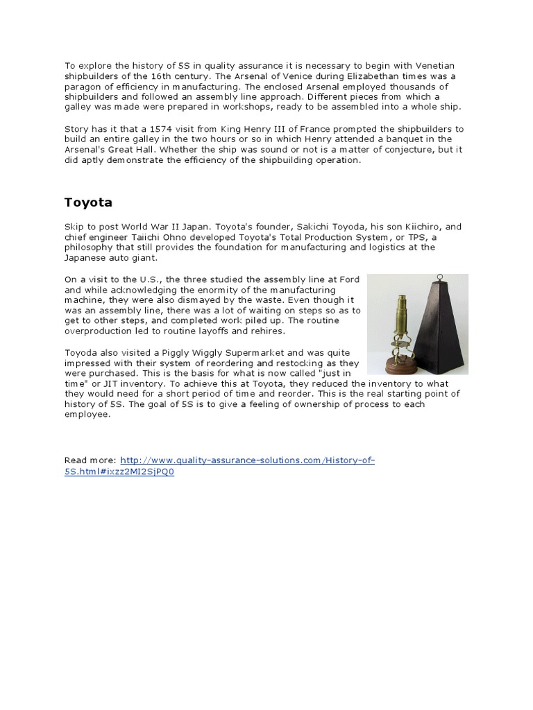 5s History | PDF