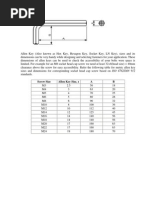 Keyway and Key Size Dimensions | PDF | Manufactured Goods | Mechanical ...
