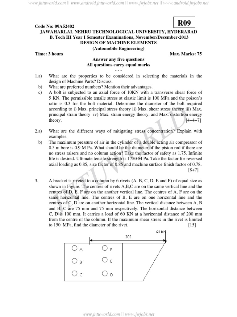 Design of Machine Elements | PDF | Internal Combustion Engine ...