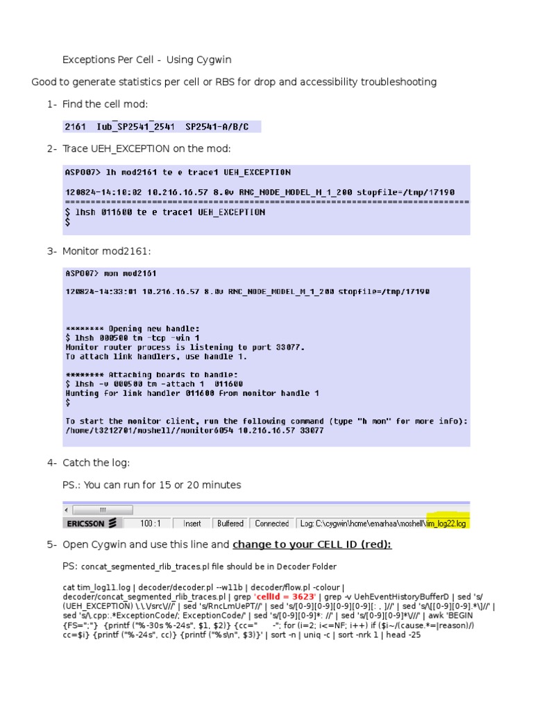 Exceptions Per Cell | PDF | Unix Software | Computer Programming