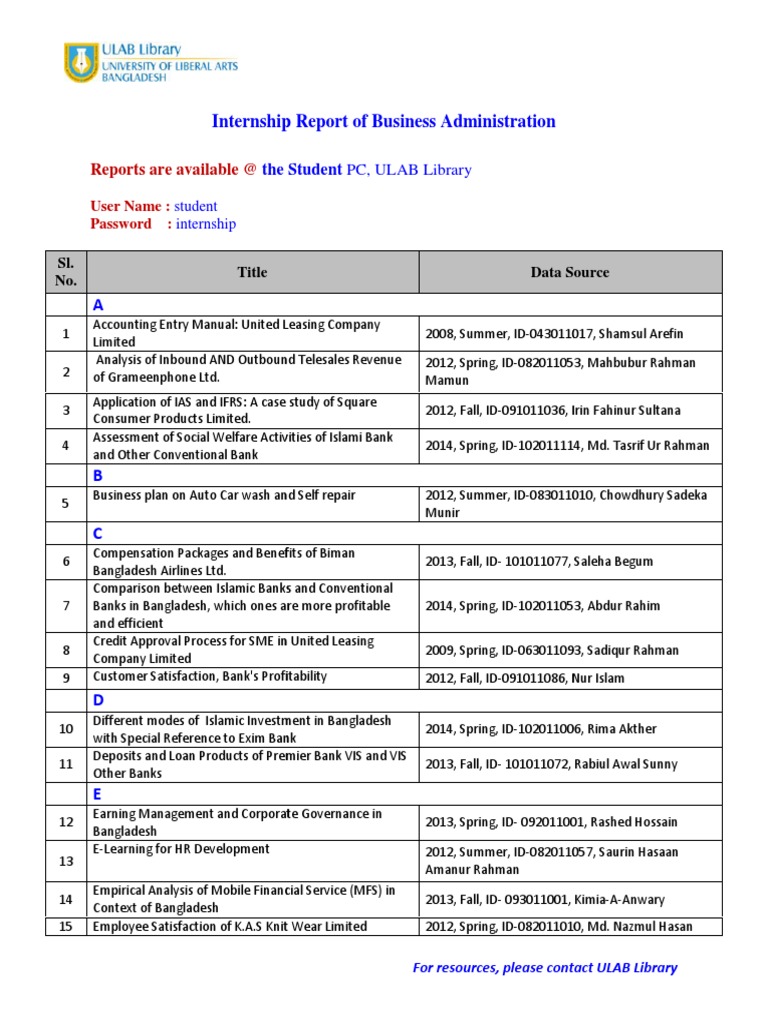 Internship Report of Business Administration Internship Report of ...