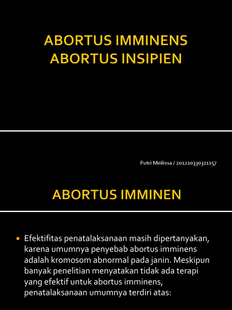 Abortus Imminens | PDF