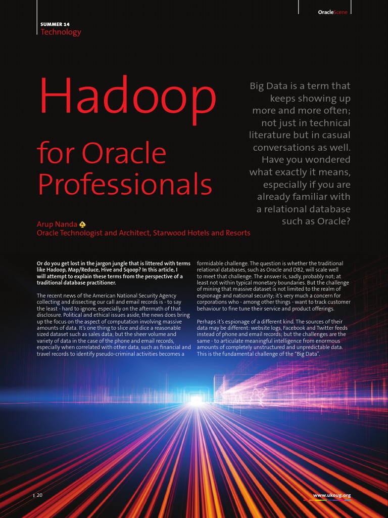 Hadoop For Oracle | PDF | No Sql | Apache Hadoop
