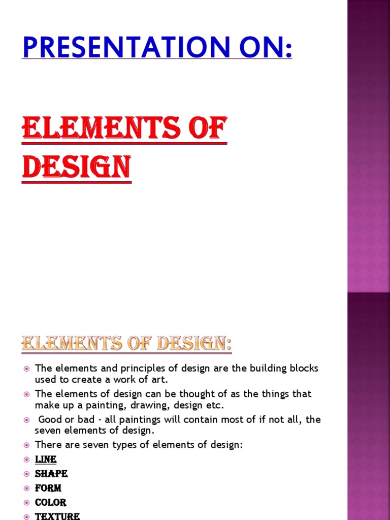 Elements of Design | Download Free PDF | Shape | Color
