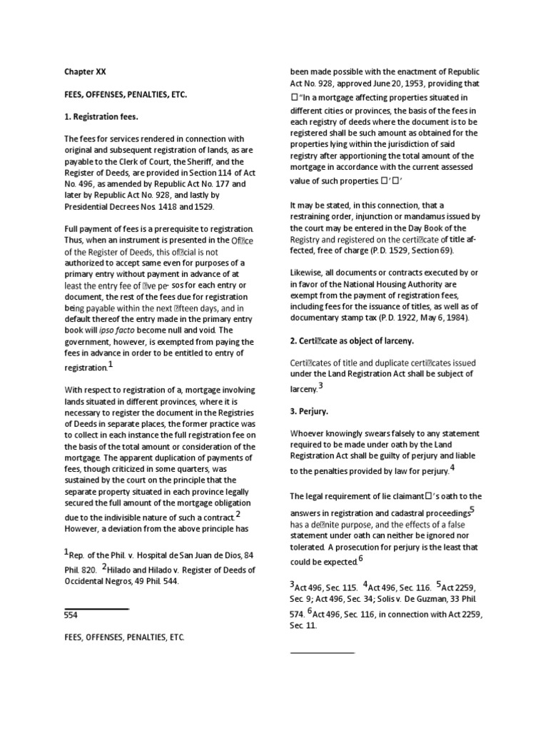 Chapter XX - Pena | Download Free PDF | Perjury | Glossary Of Patent ...