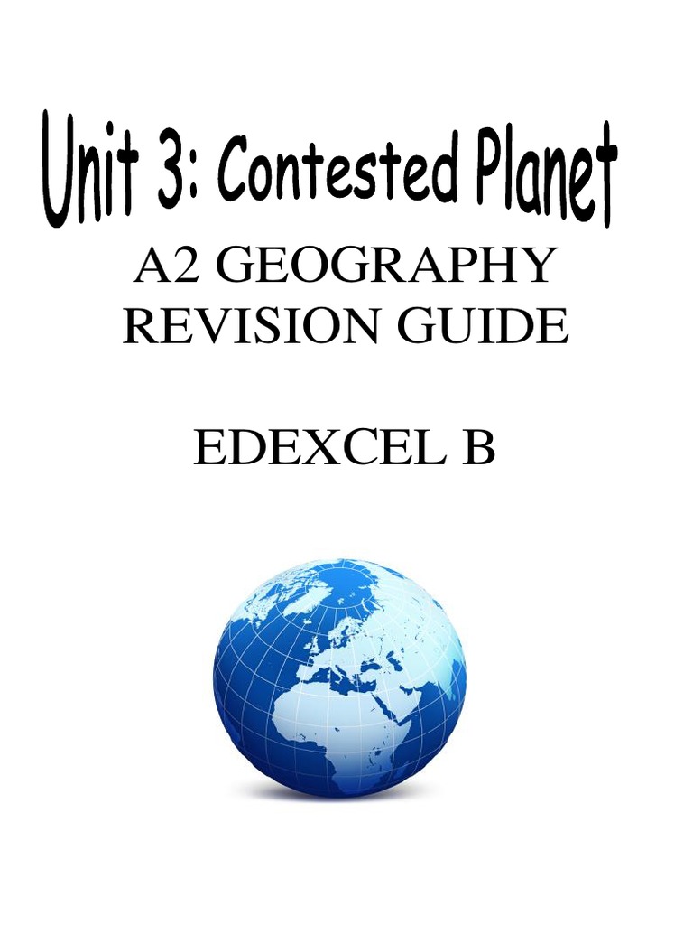 A 2 Unit 3 Geography Revision Guide Edexcel | PDF | Water Resources ...