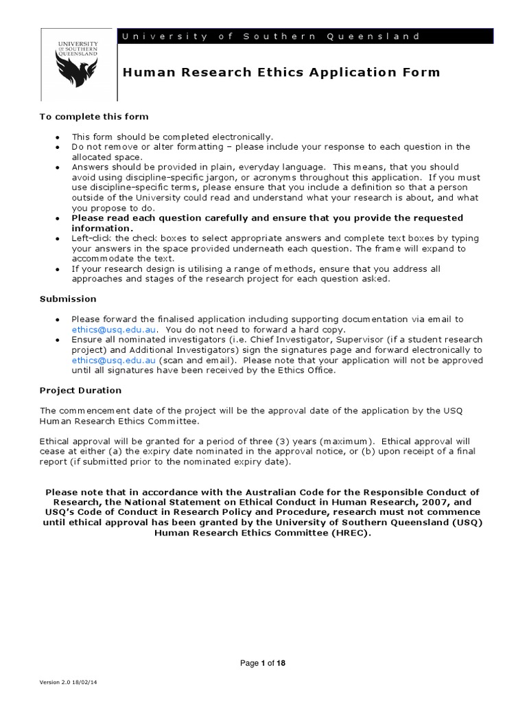 Etchics Application Form | PDF | Risk | Informed Consent