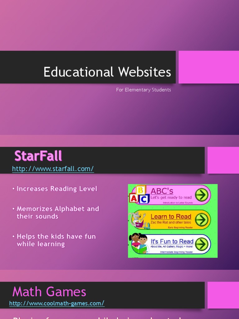 Educational Websites | PDF