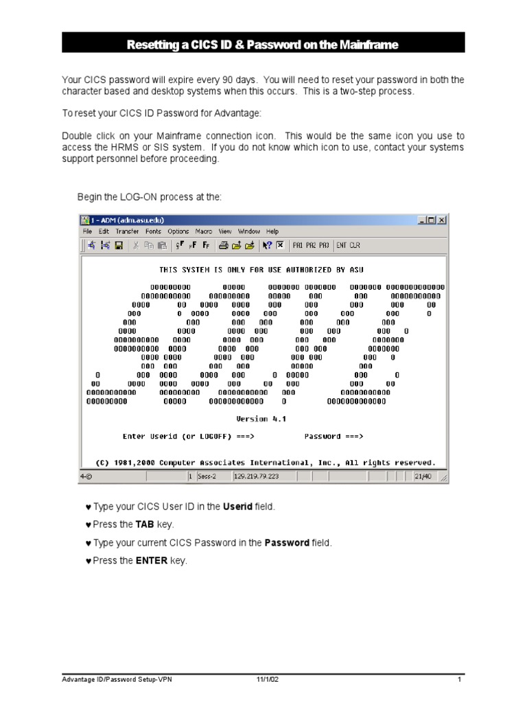 Resetting C Ics VPN | PDF | Password | Areas Of Computer Science