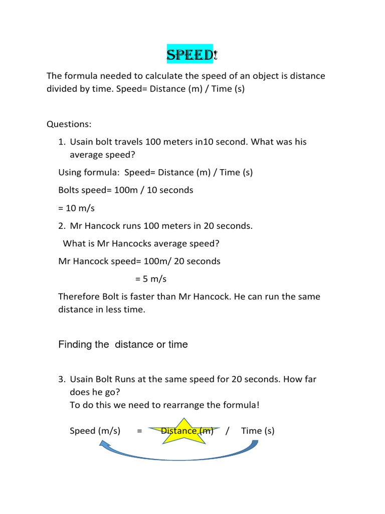 Speed | PDF