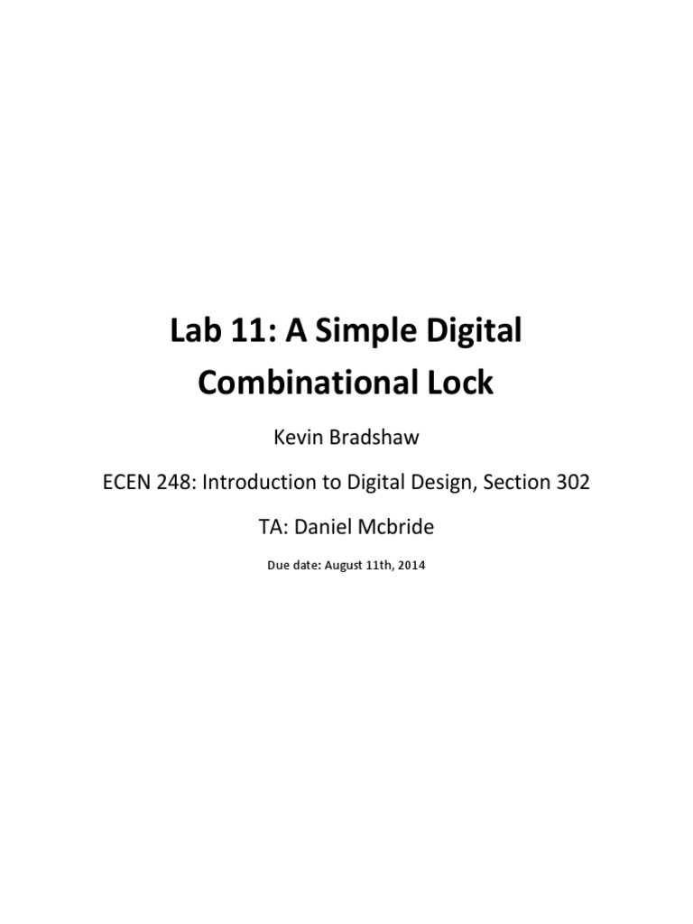 Ecen 248 Lab 11 Report | PDF | Computer Programming | Computer Engineering