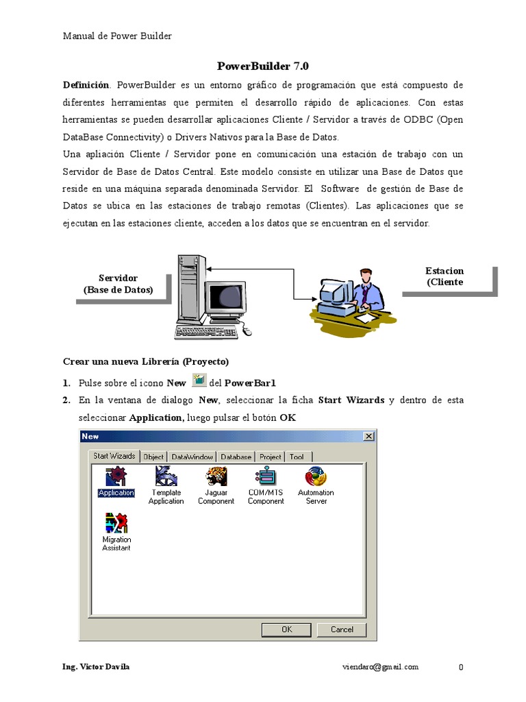 Guía PowerBuilder 7: Desarrollo Rápido | PDF | Ventana (informática) | Flujo de control