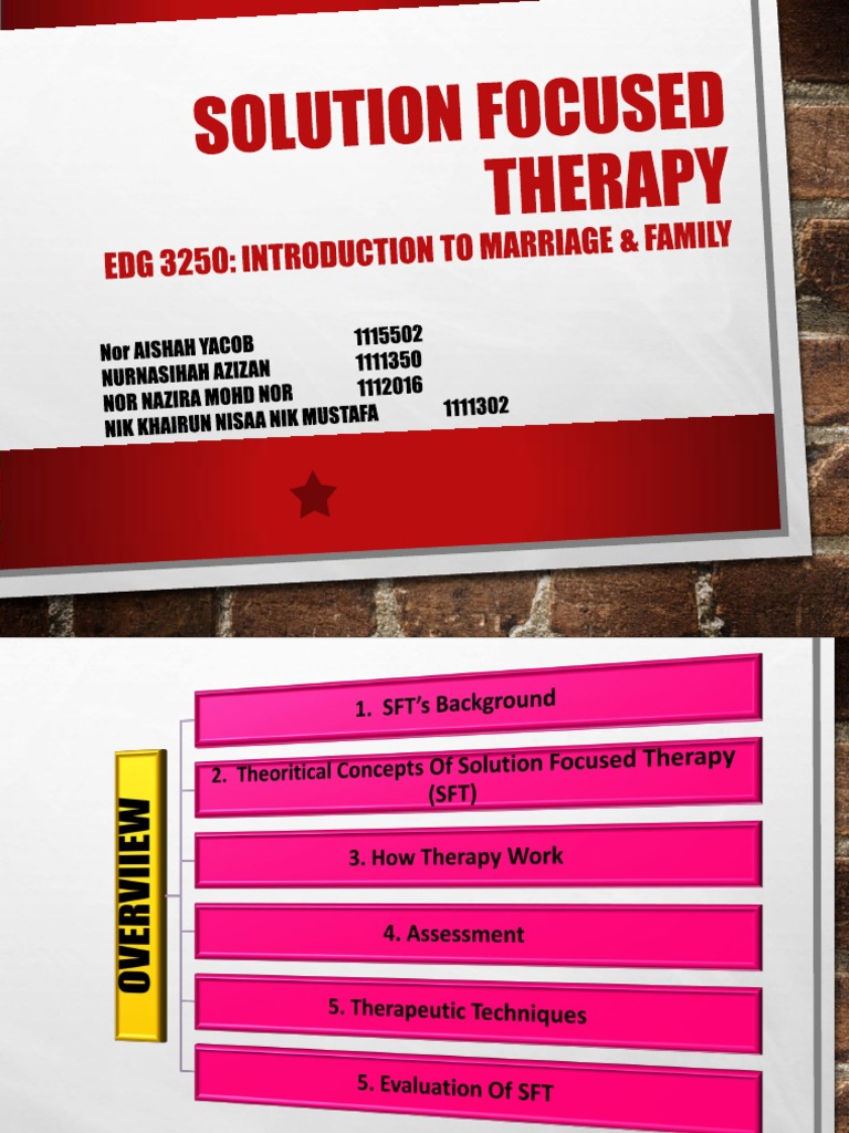 Solution Focused Therapy | PDF | Psychology | Psychology