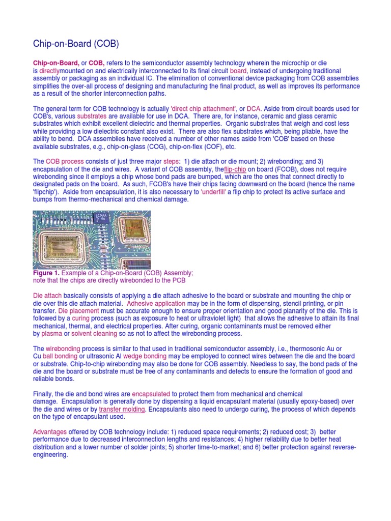 Chips On Board | PDF | Integrated Circuit | Semiconductors