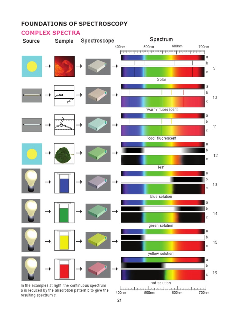 Source Sample Spectroscope Spectrum: Complex Spectra | PDF | Science ...