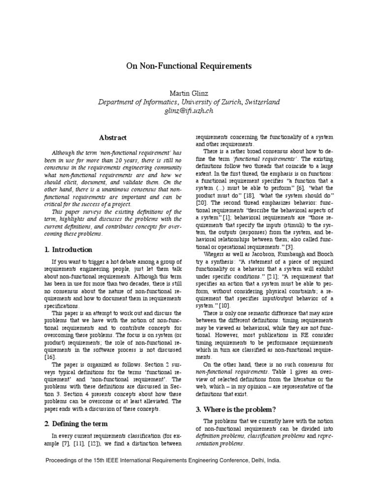 Understanding Non-Functional Requirements | PDF | Hierarchy ...