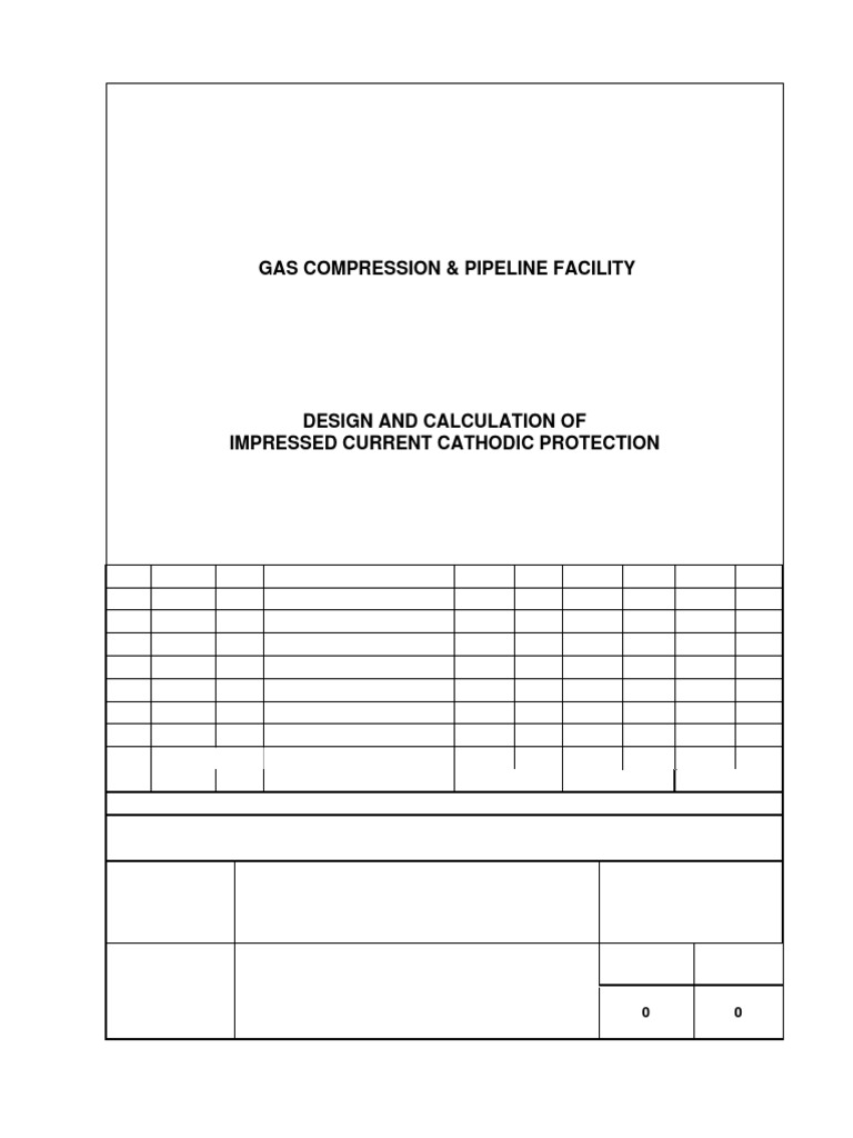 Impressed Current Cathodic Protection Design | PDF | Electric Current ...