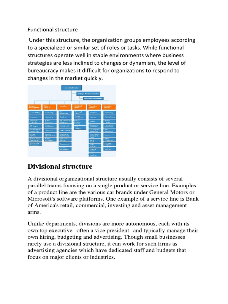 New Microsoft Word Document | PDF | Organizational Structure | Business ...