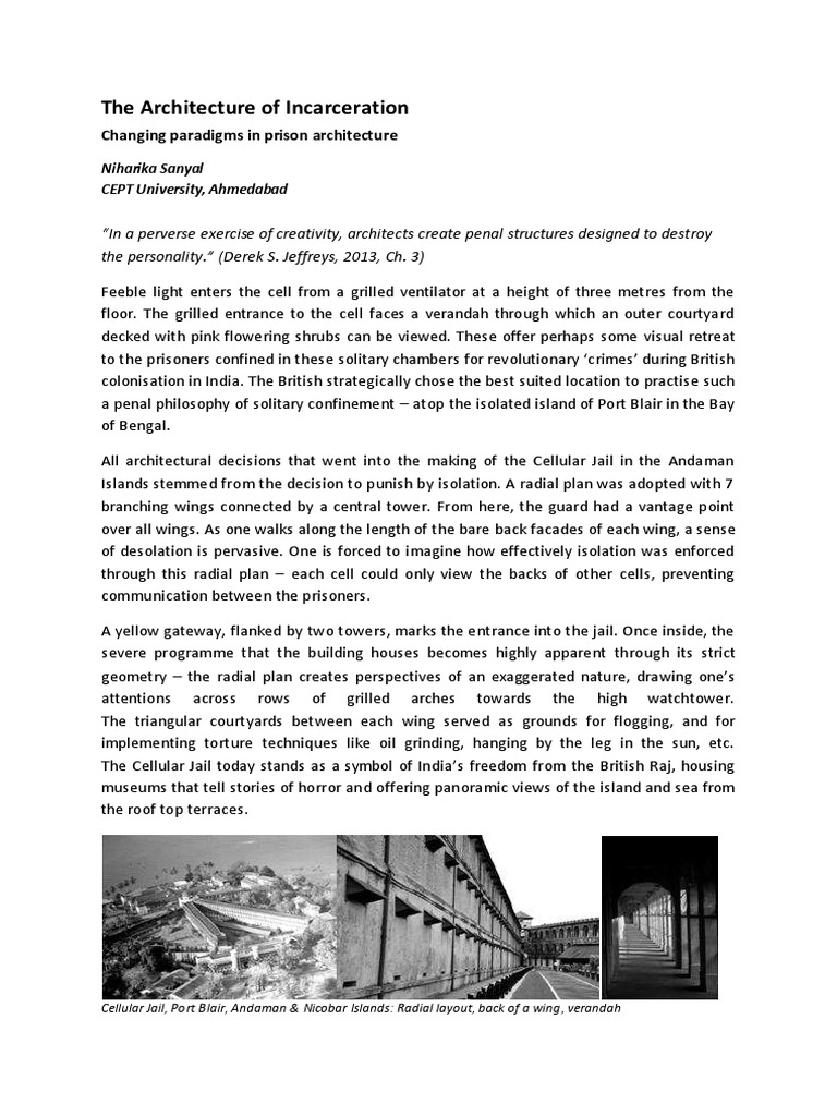The Architecture of Incarceration - Changing Paradigms in Prison ...