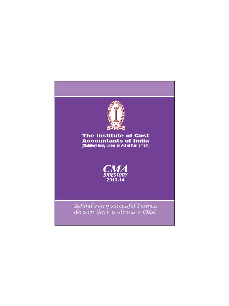 CMA Directory and Benevolent Fund 2013-14 | PDF | Career & Growth ...