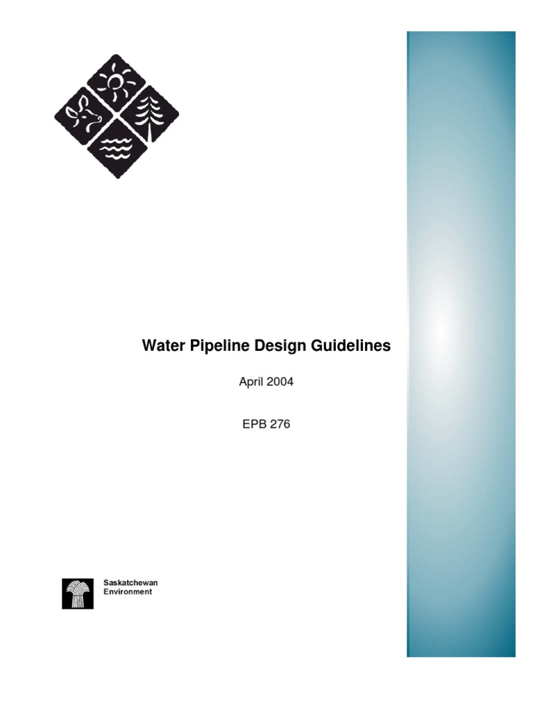 Water Pipeline Design Guidelines | PDF | Water Supply | Pipe (Fluid ...