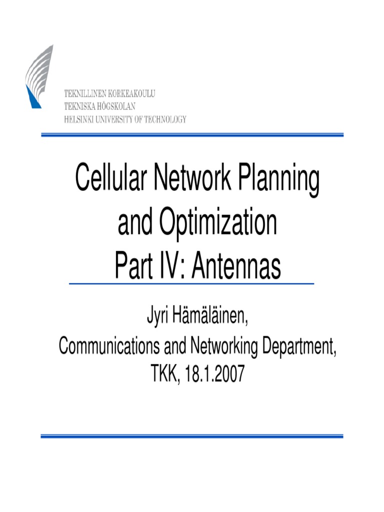 Cellular Network Planning and Optimization Part4 | PDF | Science ...