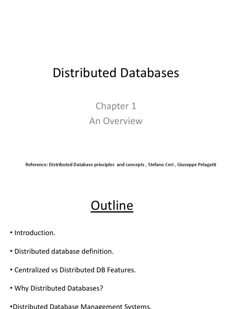Introduction To Distributed Database Presentation | PDF