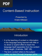 Different Models of Content-Based Instruction | PDF | Linguistics ...
