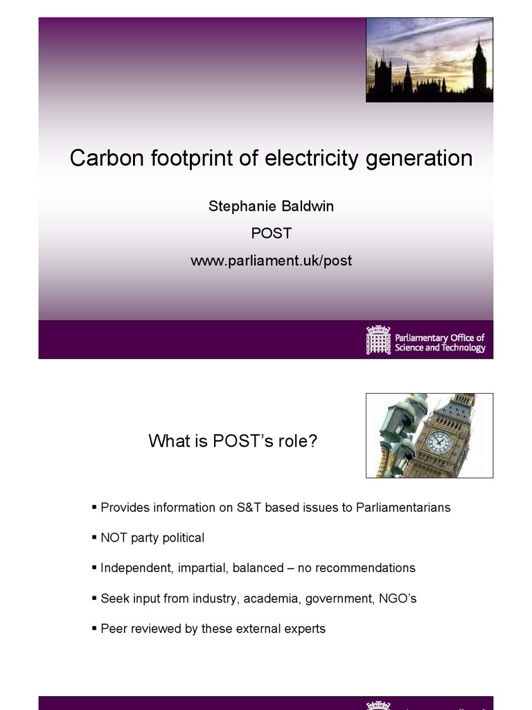 Carbon Footprint of Electricity Generation | PDF | Electricity ...