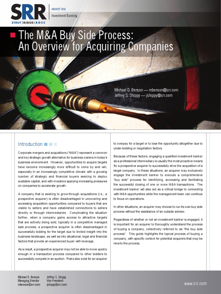 Buy-Side Process | PDF | Mezzanine Capital | Mergers And Acquisitions