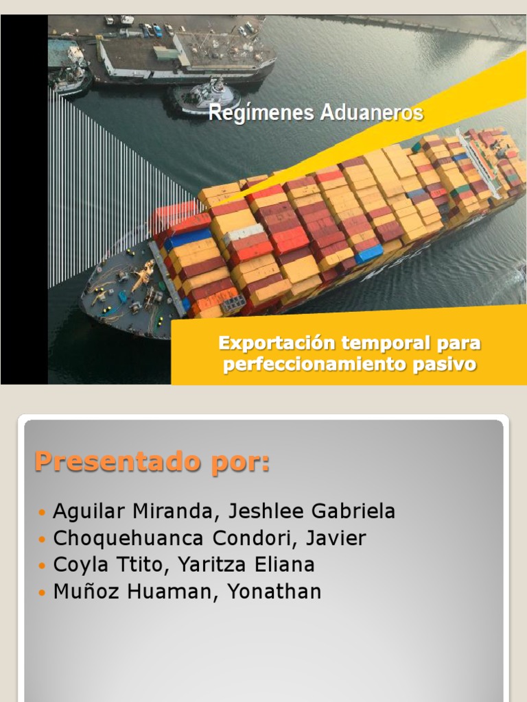 ETPP Exportacion Temporal para Perfeccionamiento Pasivo | PDF | aduana ...