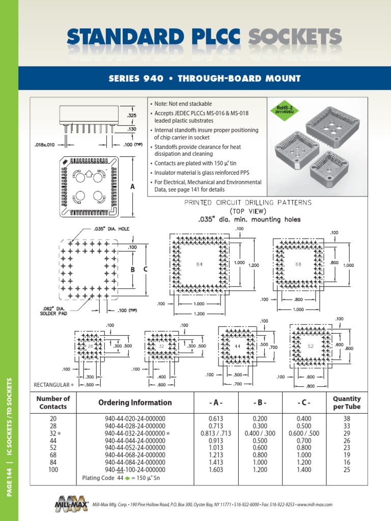 Socket Datasheet | PDF | Technology & Engineering