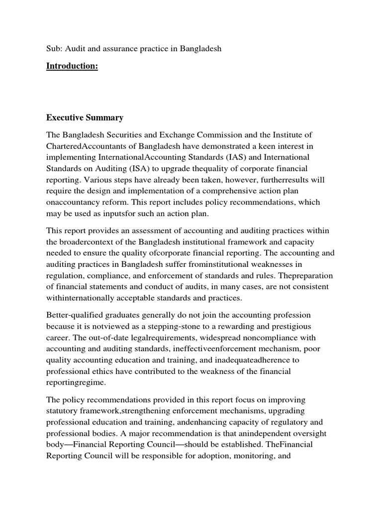 Audit Perspective in Bangladesh | Download Free PDF | Accounting | Audit