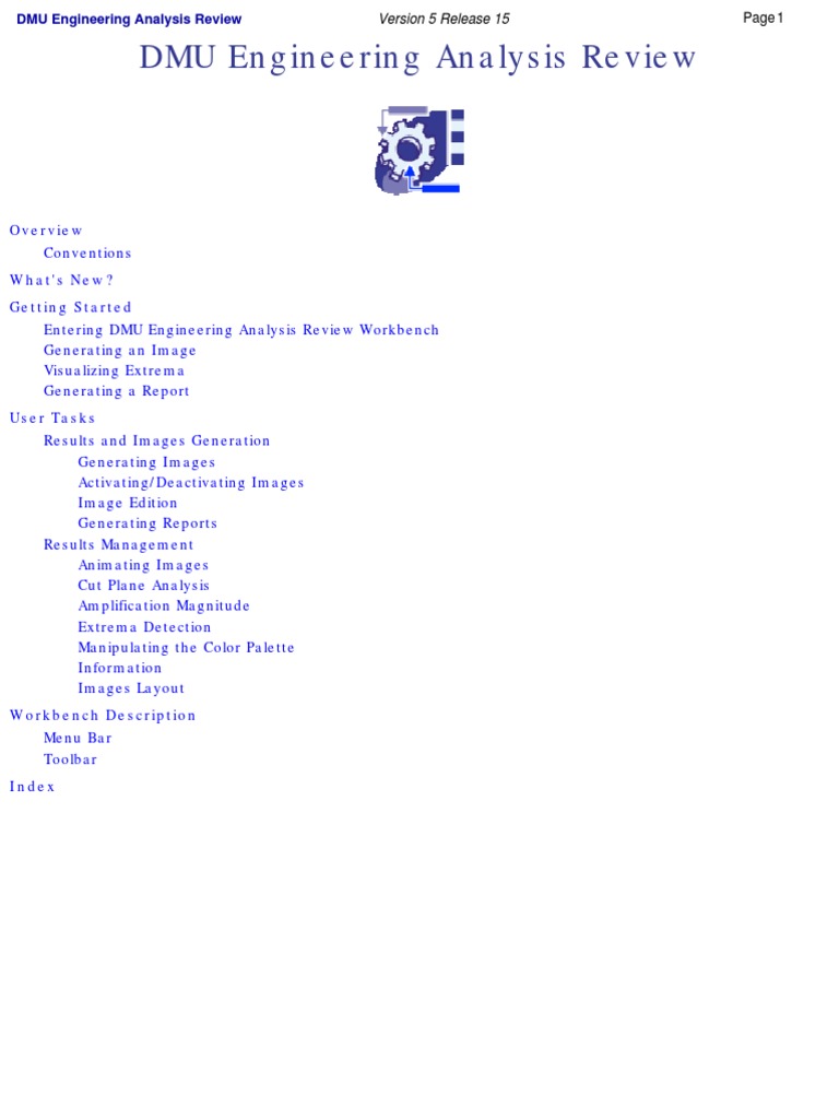 DMU Engineering Analysis Review: What's New? Getting Started | PDF ...