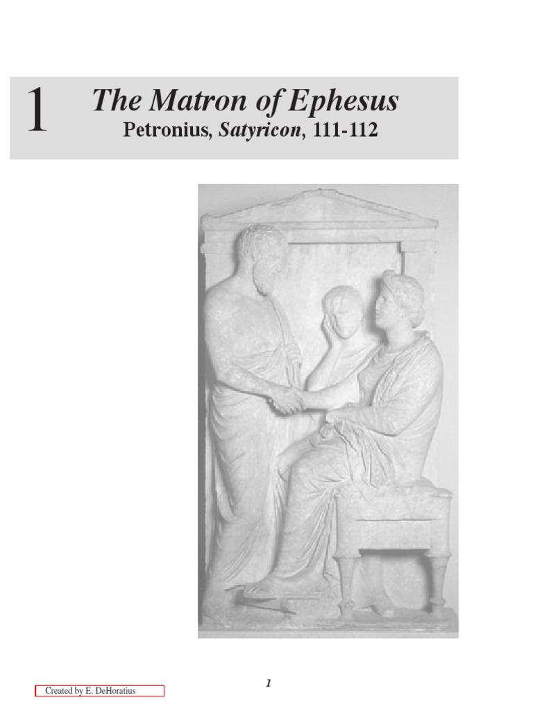 Matron of Ephesus - Latin Text | PDF | Linguistic Typology | Syntax