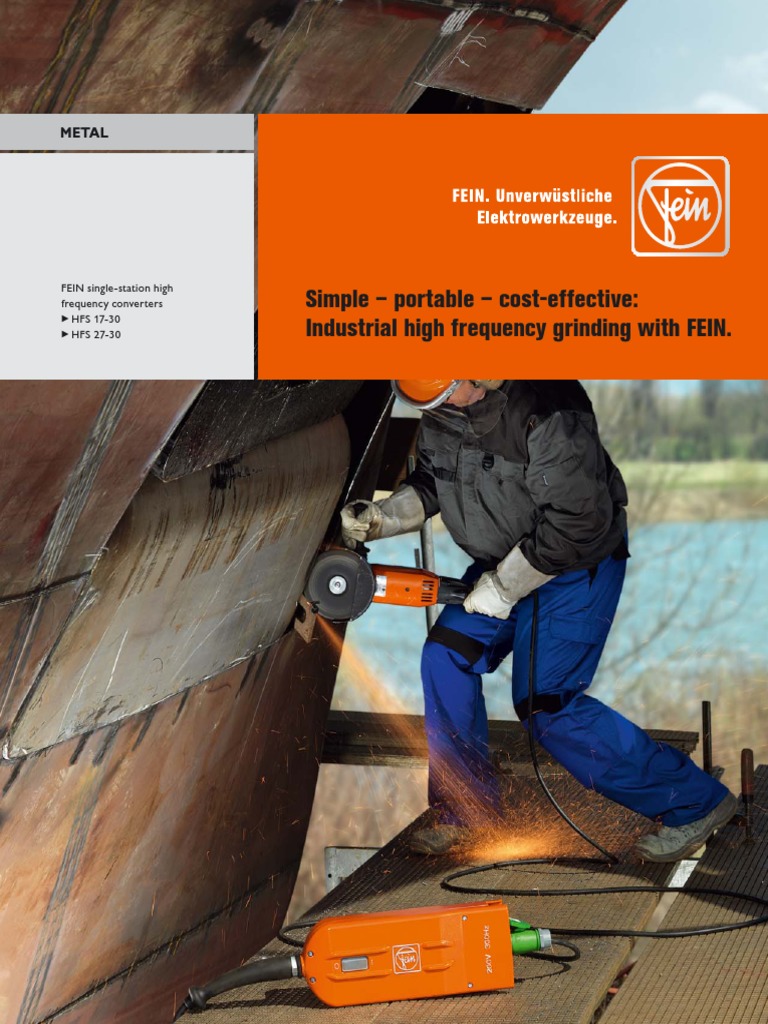 Industrial High Frequency Grinding With FEIN. | PDF | Electric Motor ...