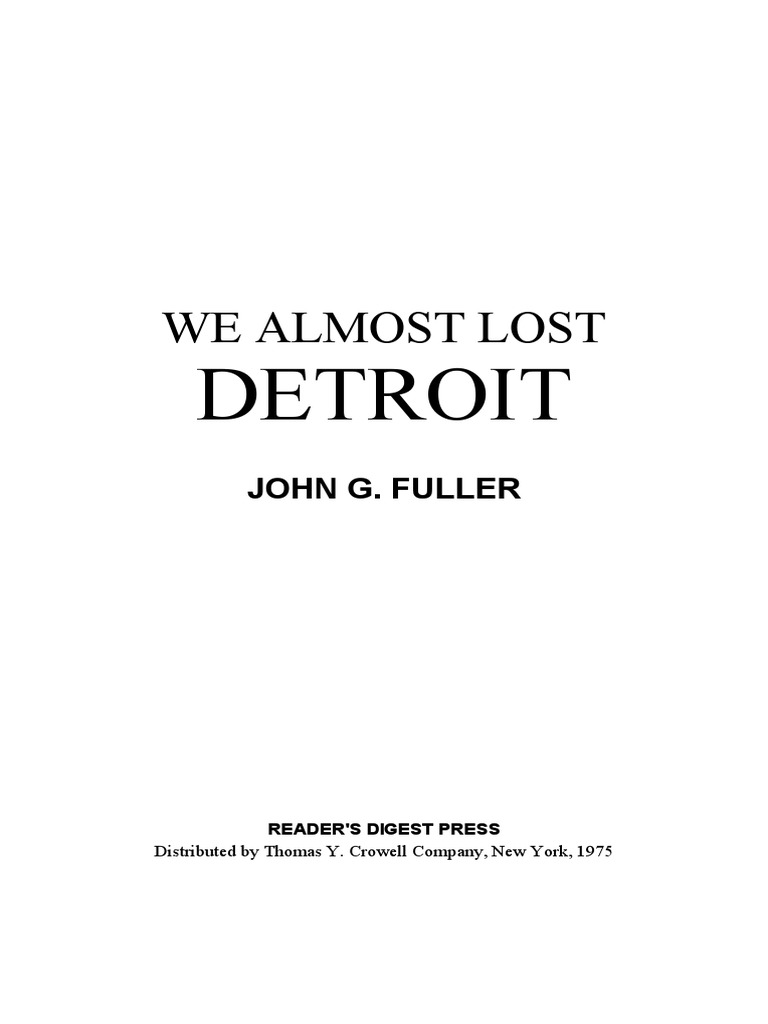 We Almost Lost Detroit | PDF | Nuclear Fuel | Nuclear Reactor