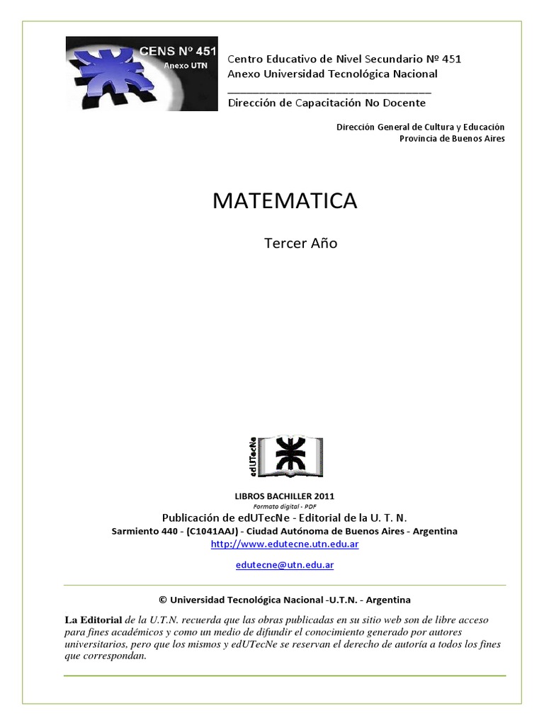 Matemáticas 3 Secundaria | PDF | Pi | Triángulo