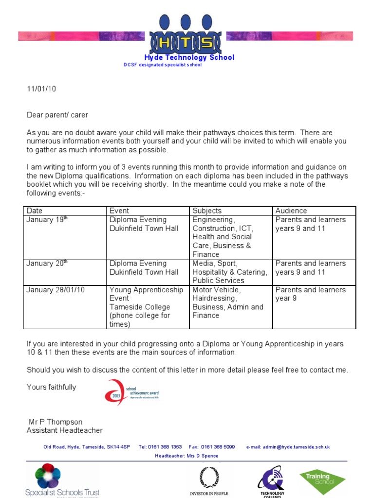 Diploma Letter | PDF