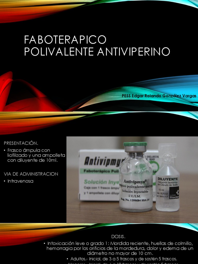 Faboterapico Polivalente Antiviperino | PDF