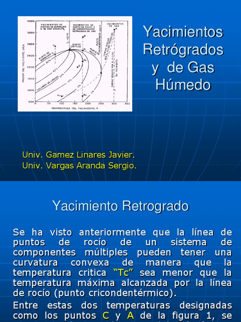 Condensación Retrograda en Yacimientos de Gas | PDF | Gases | Gas natural