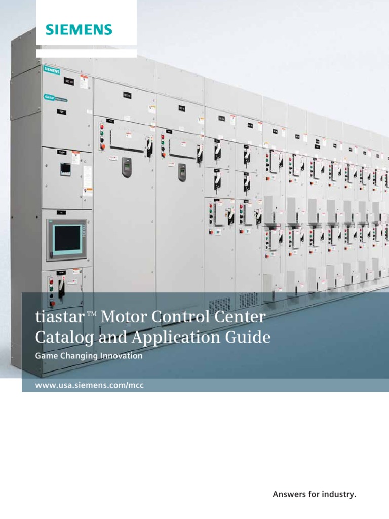MCC Siemens Application Guide | Fuse (Electrical) | Sheet Metal