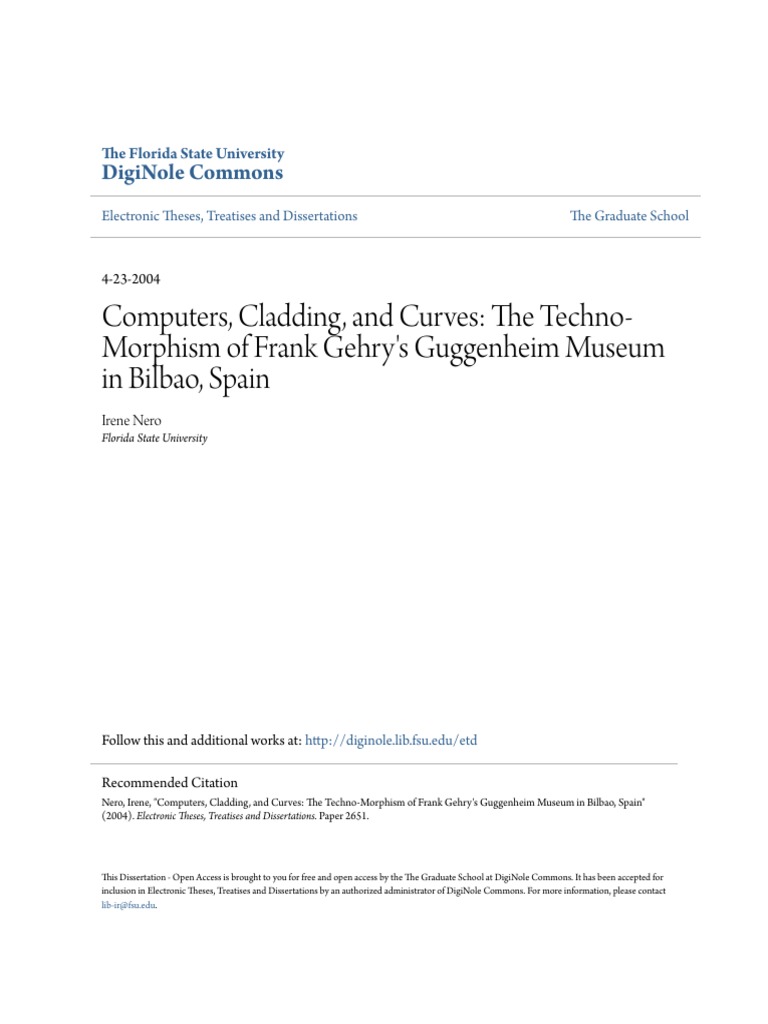 Computers Cladding and Curves - The Techno-Morphism of Frank Geh | PDF ...