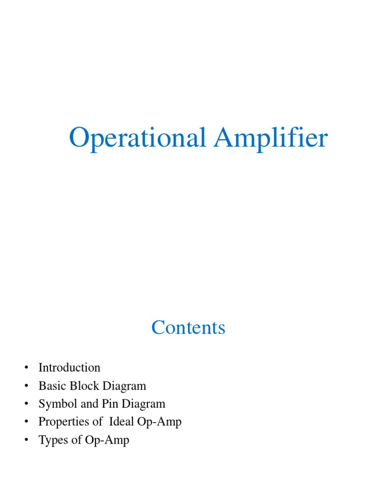 Op PPT 12 | PDF | Operational Amplifier | Amplifier