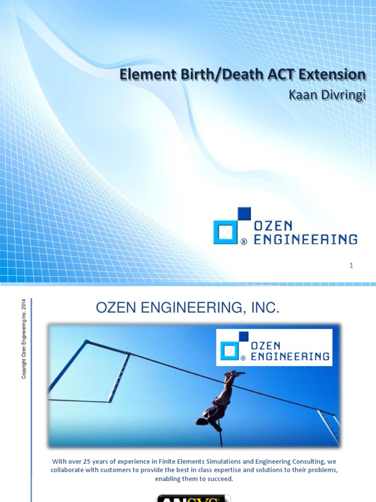 ANSYS Workbench Element Kill and Alive | PDF