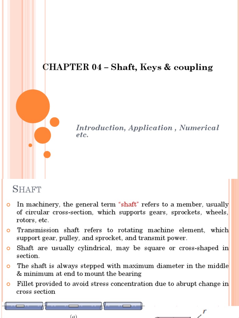 Shaft, Keys, and Couplings Overview | PDF | Bending | Stress (Mechanics)