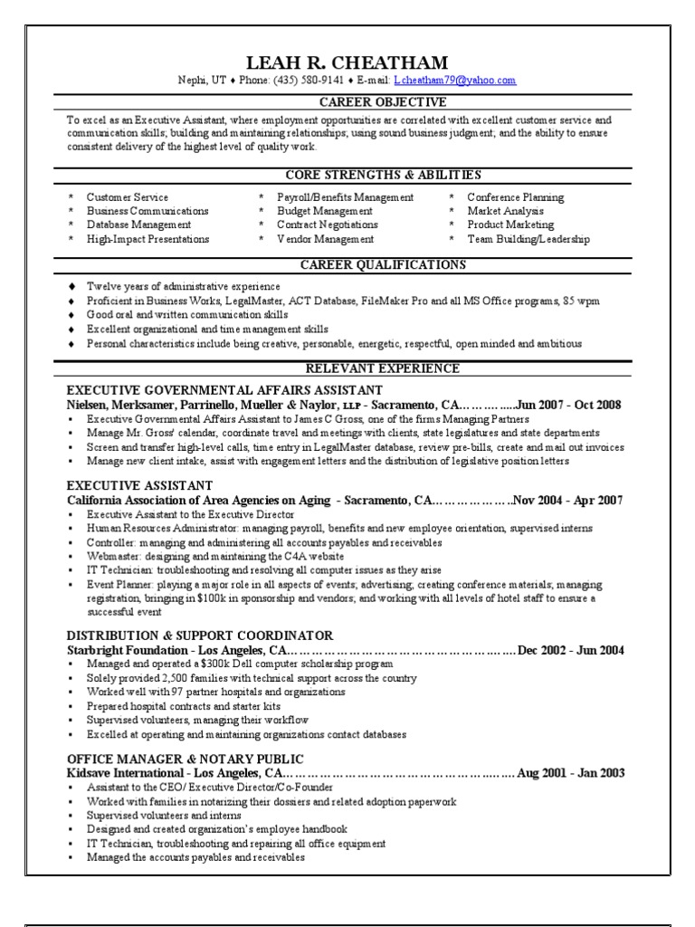 LC Resume 2008 | PDF | Human Resources | Business