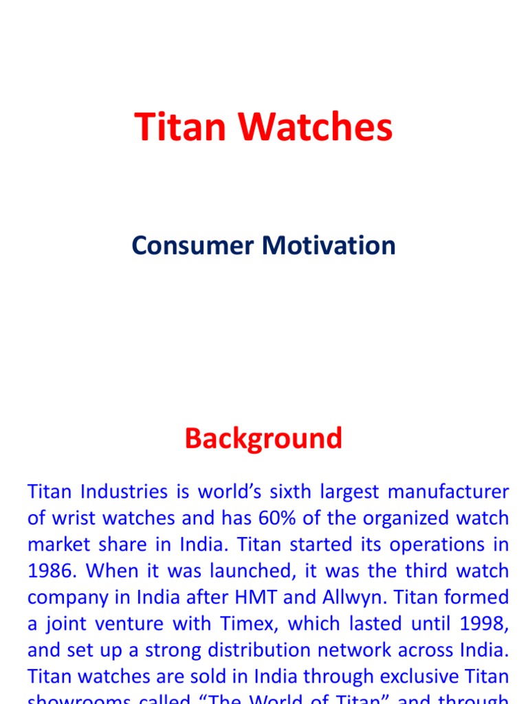 Case Study Titan | PDF | Watch | Brand