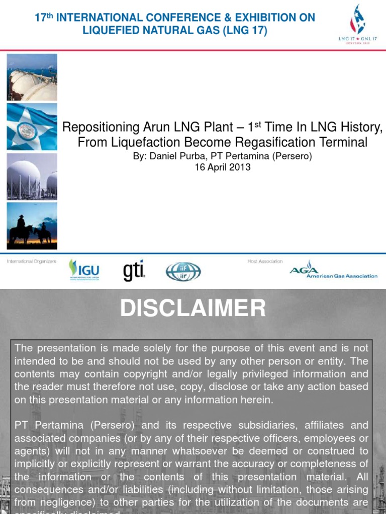 Arun Daniel Purba Presentation | PDF | Liquefied Natural Gas ...