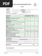 Brickwork QC Checklist | PDF | Brick | Horticulture And Gardening